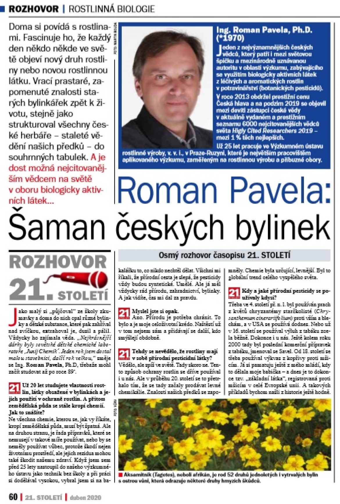 Roman Pavela: Šaman českých bylinek – 21stoleti.cz